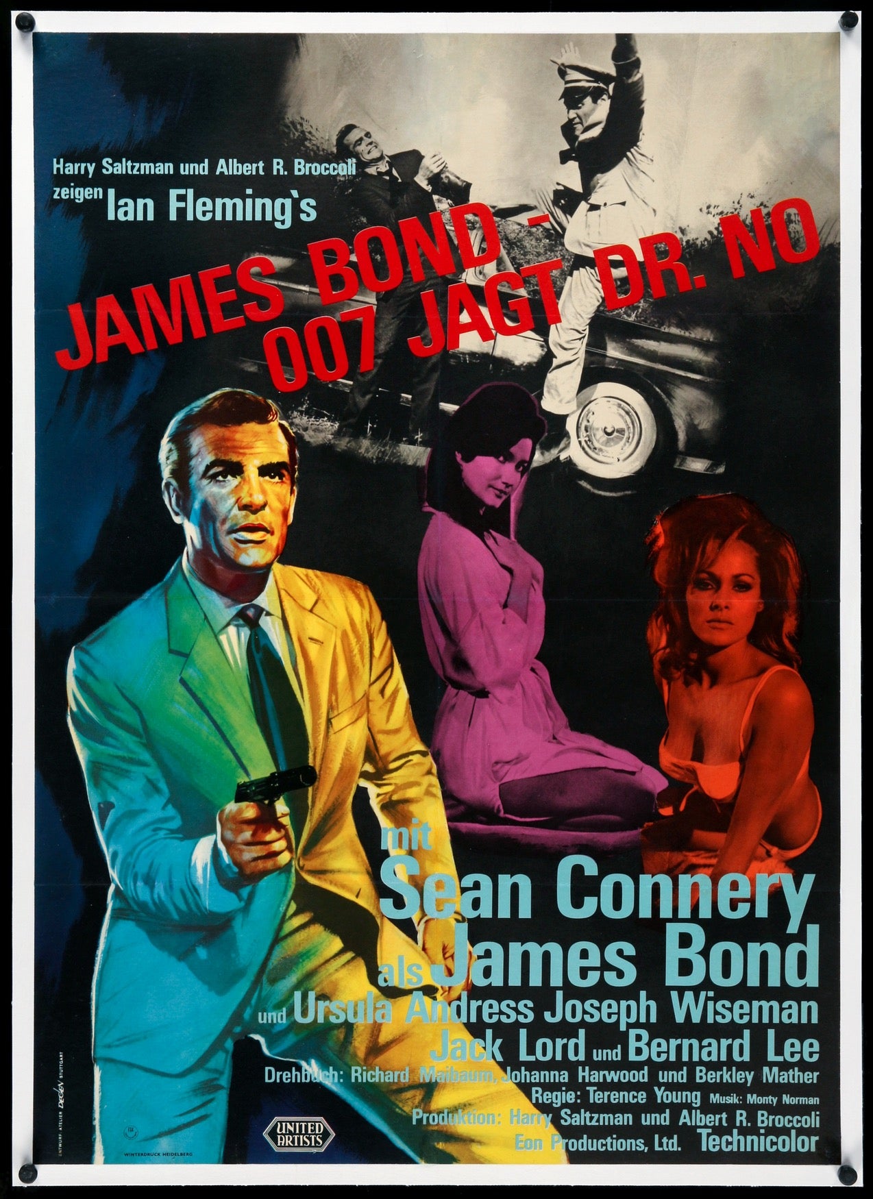 Dr. No (1962) Original German A1 Theatrical Movie Poster - Original ...