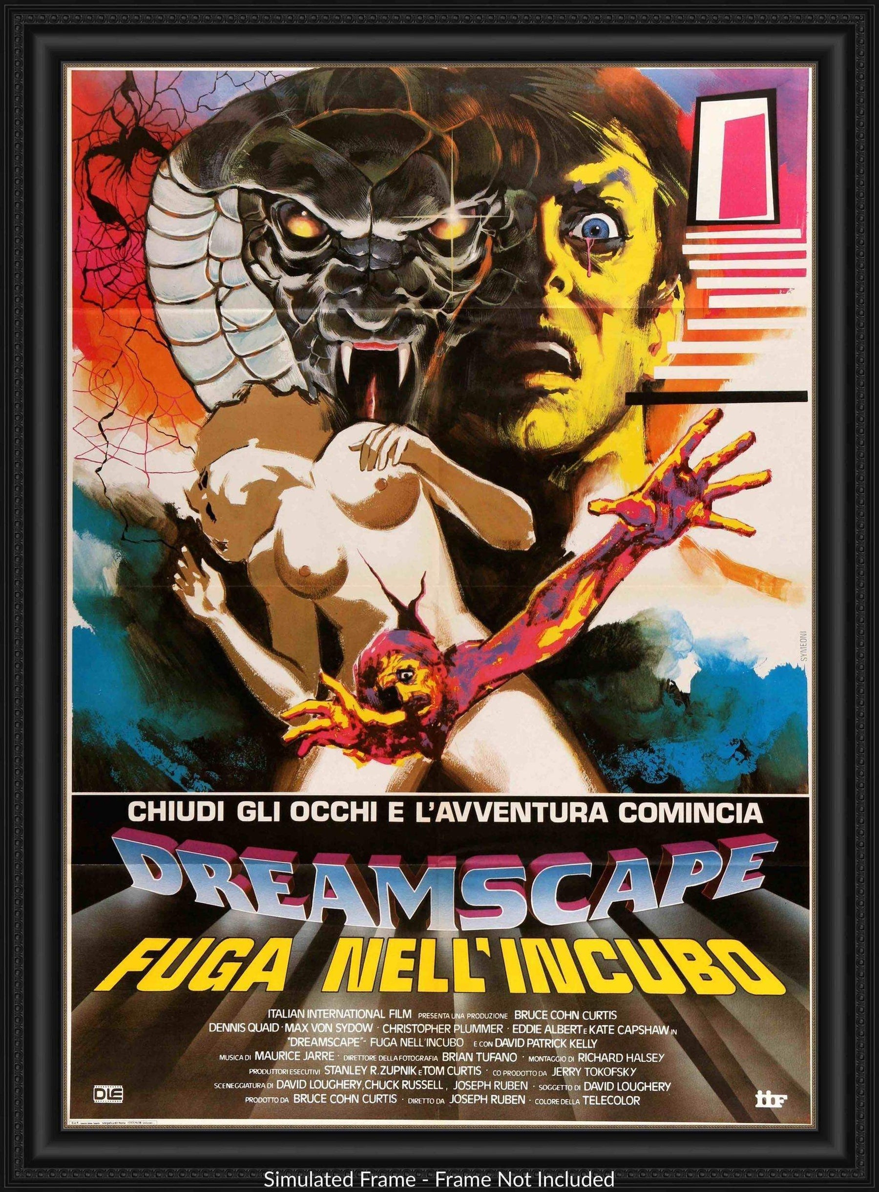 Dreamscape (1984) Original Italian 2 Fogli Movie Poster - Original Film Art - Vintage Movie Posters