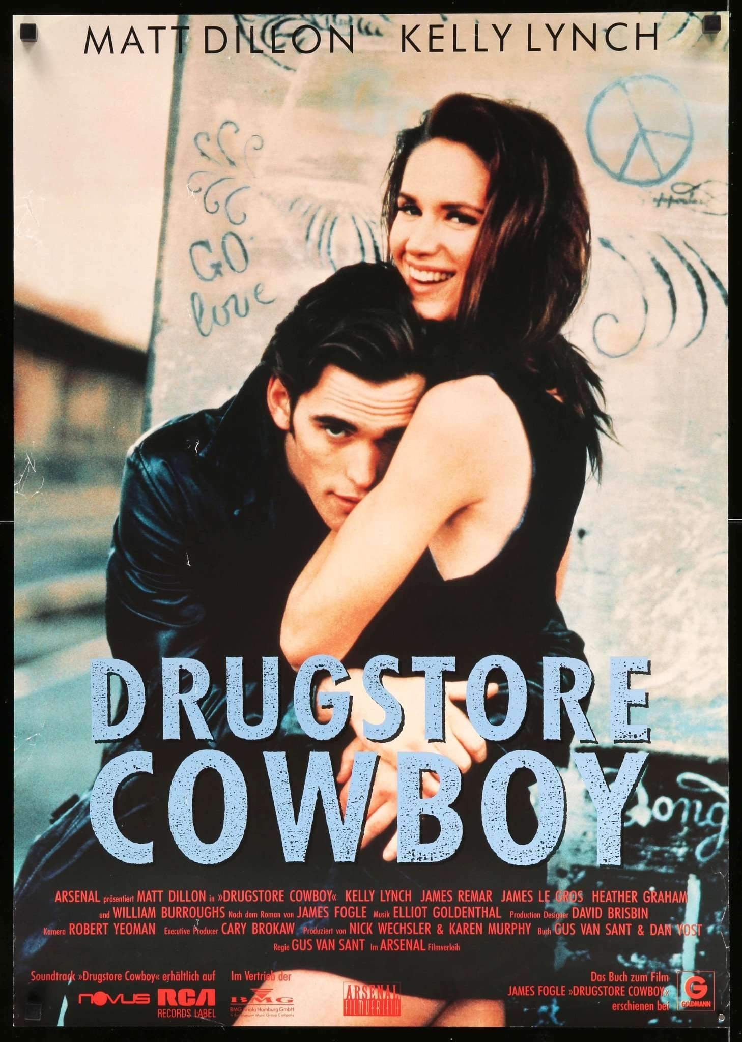 Drugstore Cowboy (1989) Original German Movie Poster - 23" x 33 ...