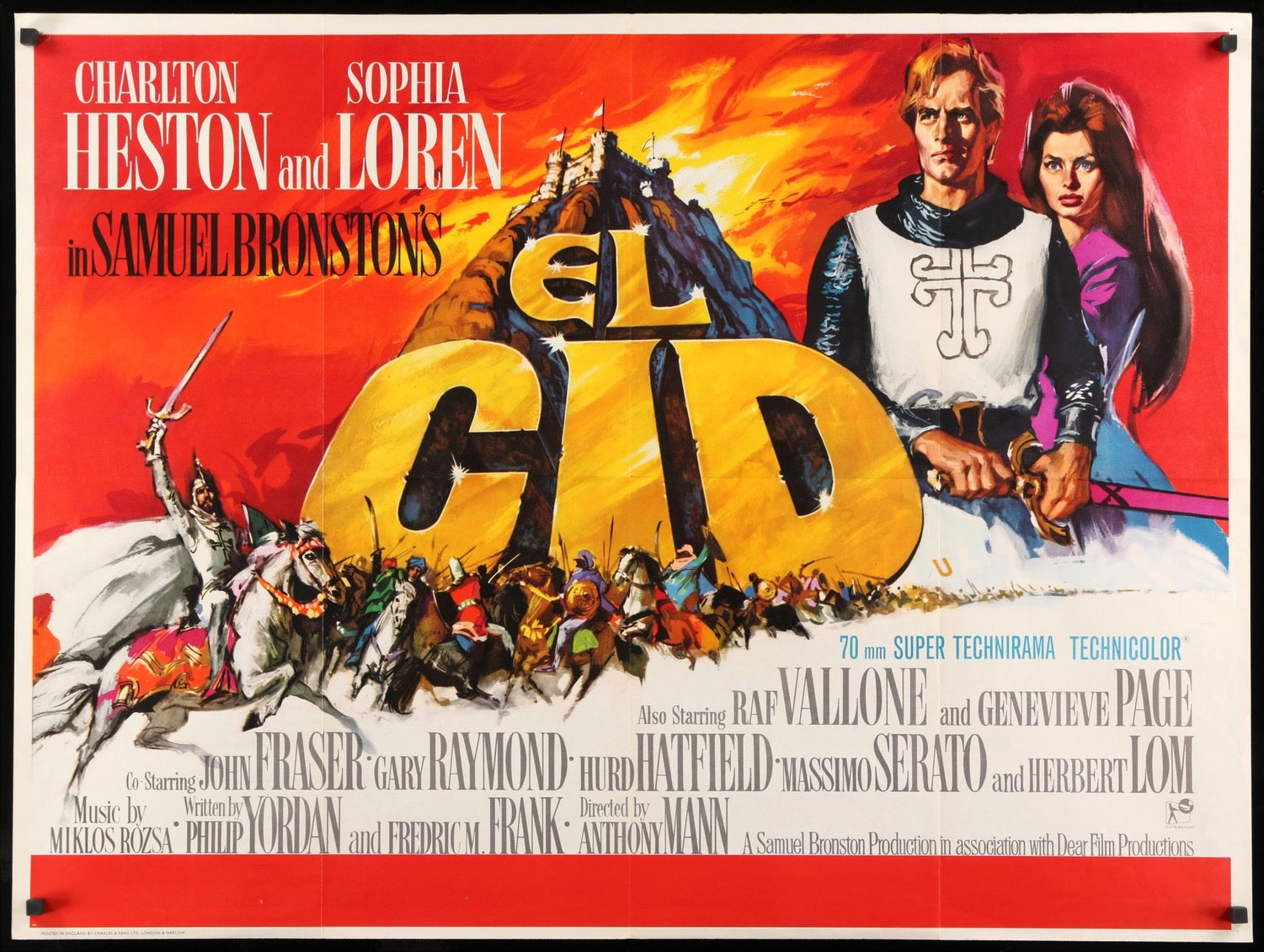 El Cid (1961) Original British Quad Movie Poster - Original Film Art ...