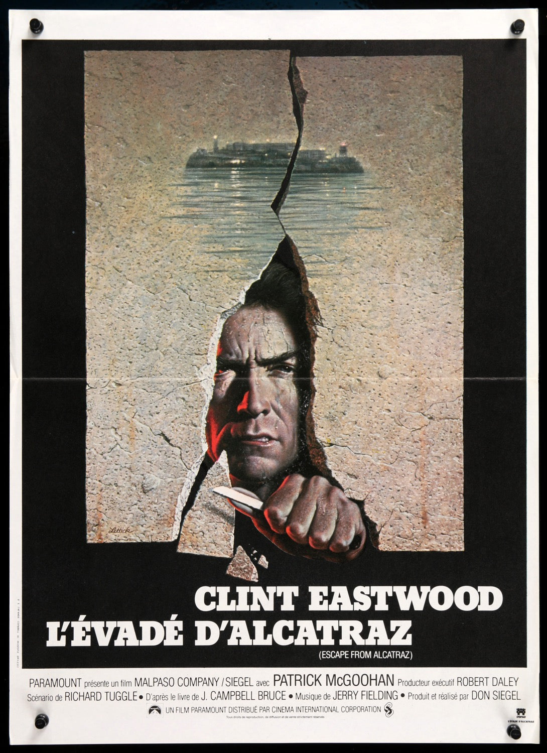 Escape from Alcatraz (1979) Original French Petite Movie Poster ...