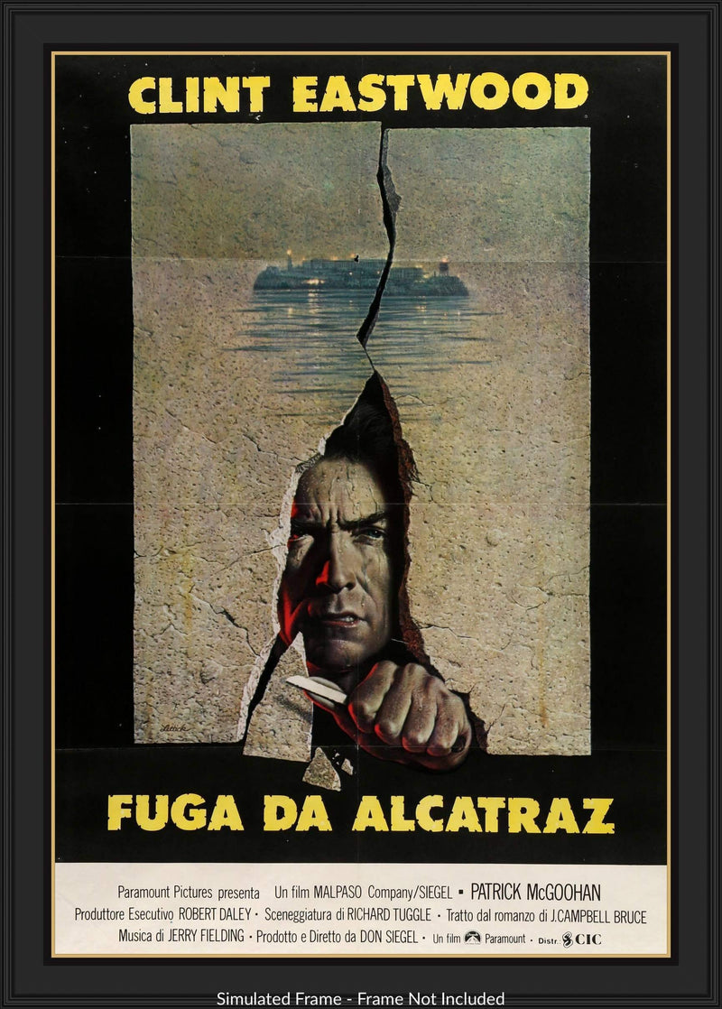 Escape from Alcatraz (1979) Original Italian 2 Fogli Movie Poster ...