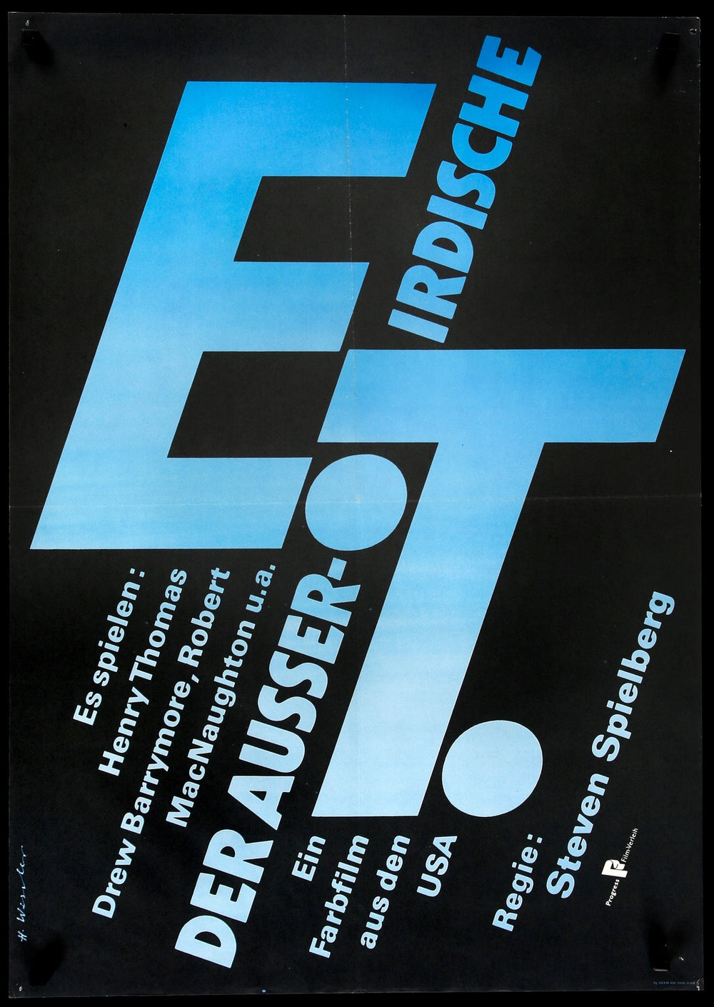 ET The Extra Terrestrial (1982) 原版东德电影海报 - Original Film Art - Vintage ...