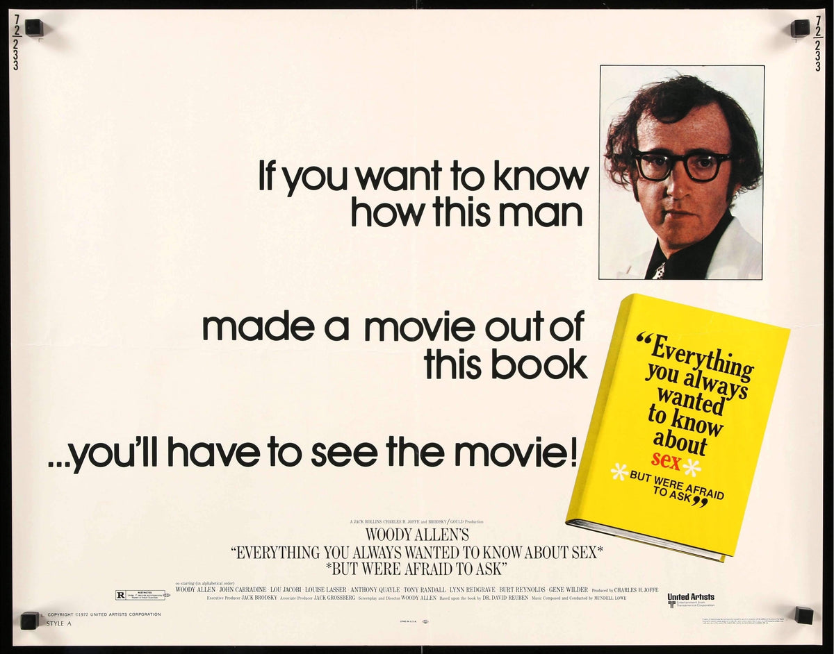 Everything You Always Wanted To Know About Sex (1972) Movie Poster ... Everything You Always Wanted To Know About Sex (1972) Movie Poster ...