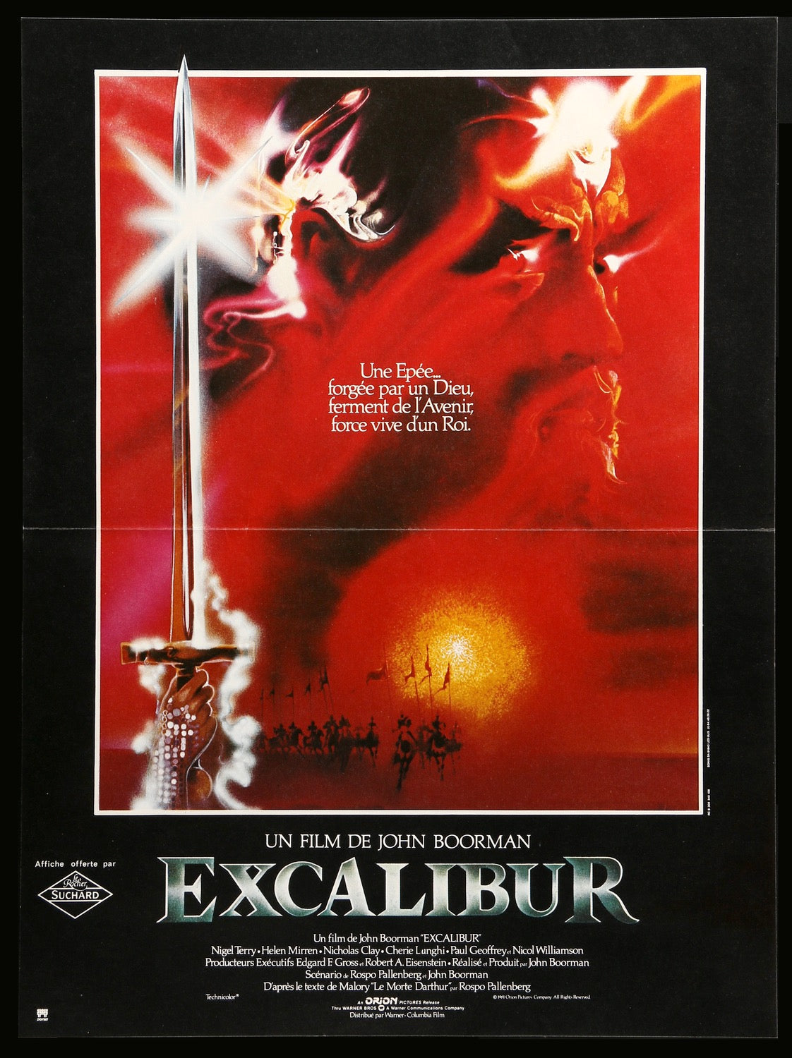 Excalibur (1981) Original French Petite Movie Poster - Original Film ...