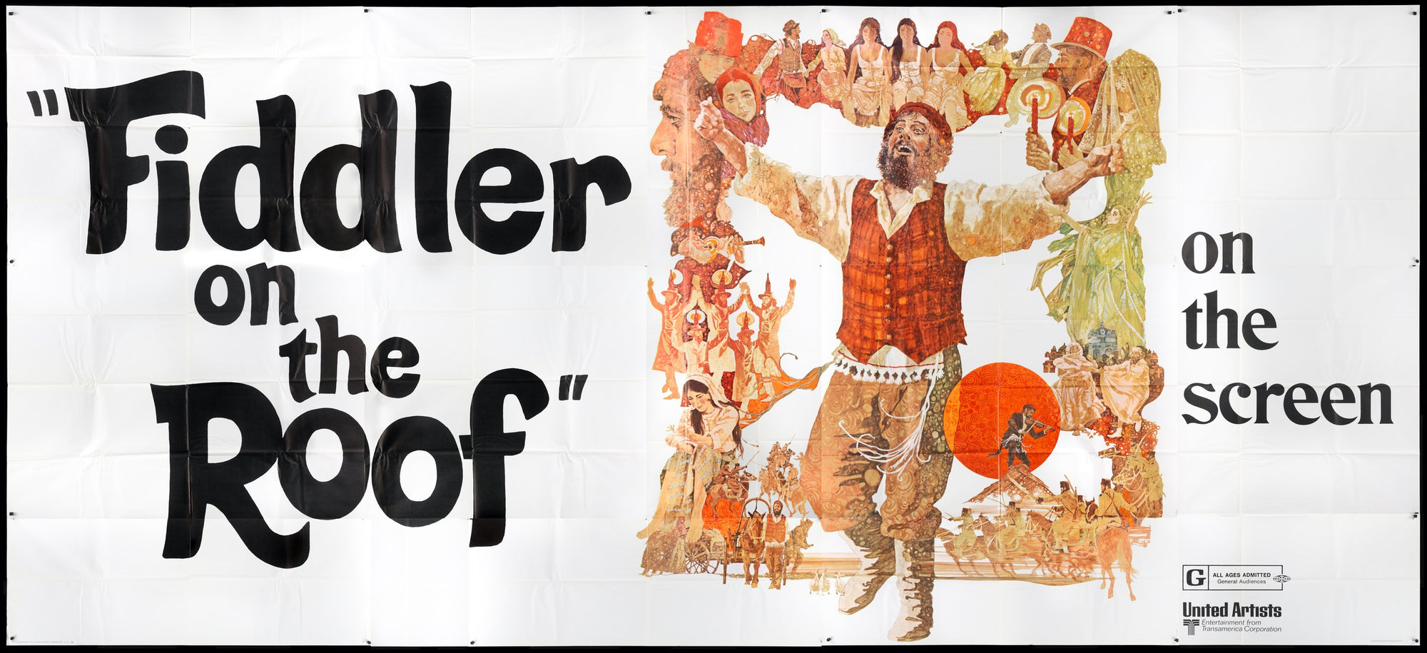 Fiddler on the Roof (1971) Original 24 Sheet Billboard Movie Poster ...