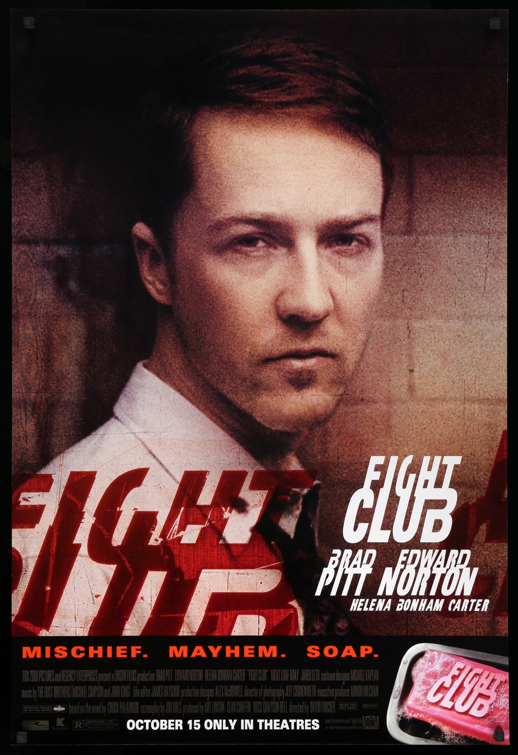 Fight Club (1999) Original Advance One Sheet Movie Poster - Original ...