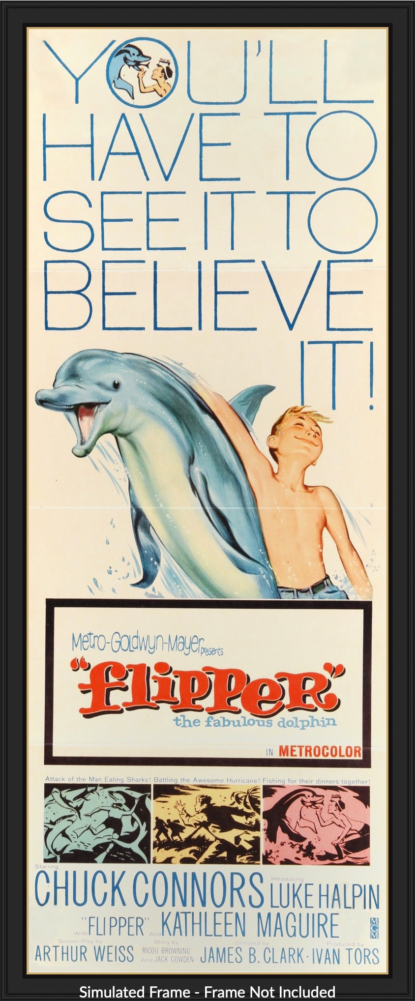 Flipper (1963) Original Insert Movie Poster - Original Film Art ...
