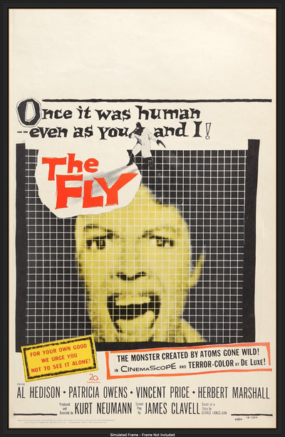 The Fly (1958) Original Window Card Movie Poster - Original Film Art ...