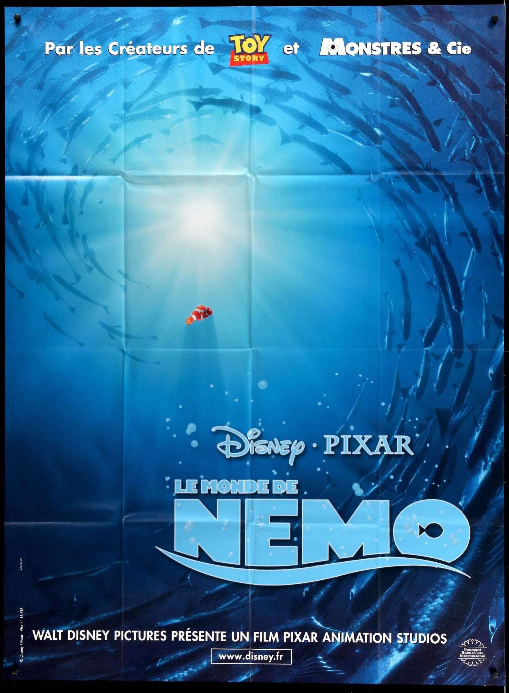 Finding Nemo (2003) Original French Grande Poster - 47" x 63 ...