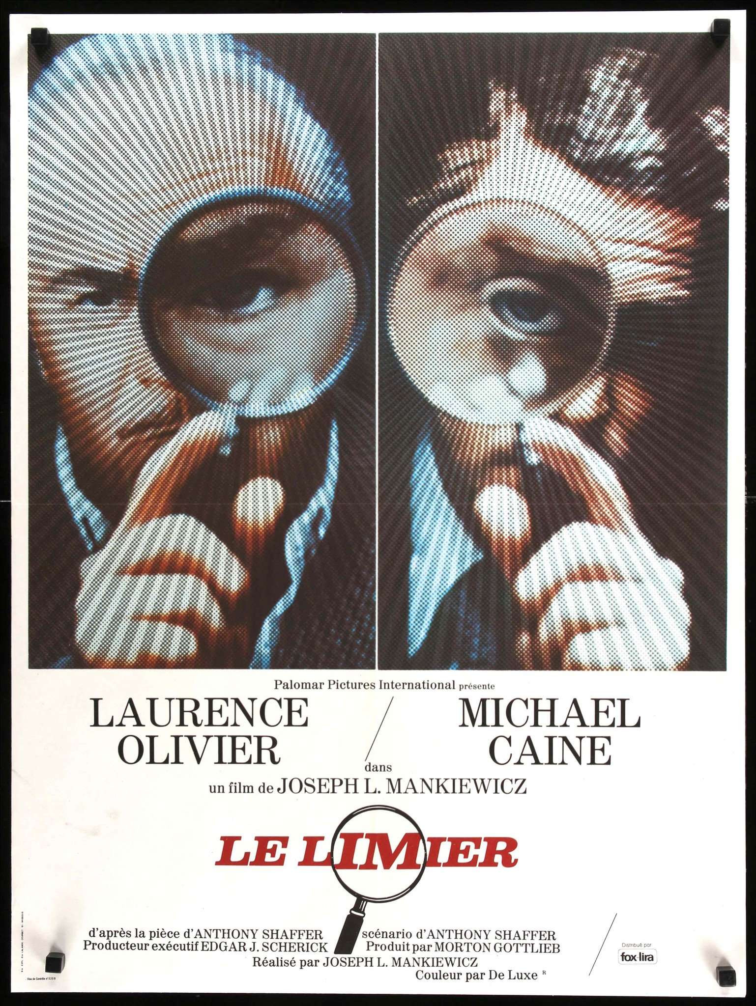 Sleuth (1972) Original French Movie Poster - 24" x 32" - Original Film ...