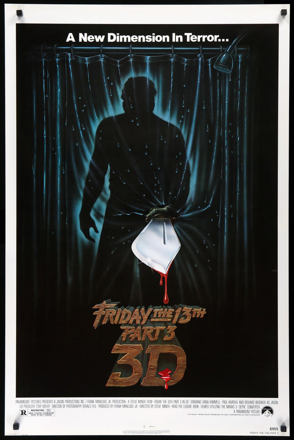 Friday the 13th Part III 3-D (1982) Original One-Sheet Movie Poster ...
