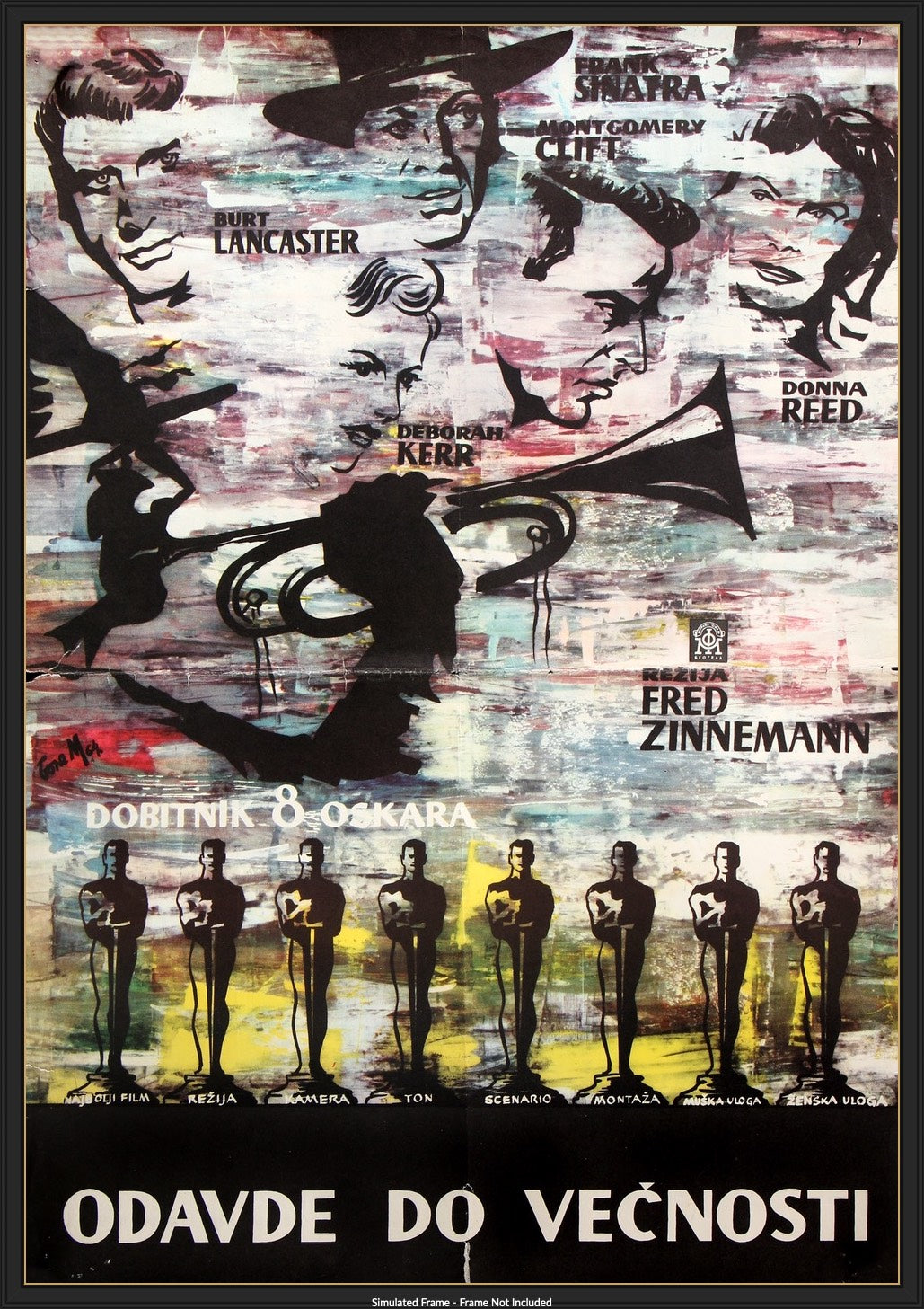 From Here to Eternity (1953) Original Yugoslavian Movie Poster ...