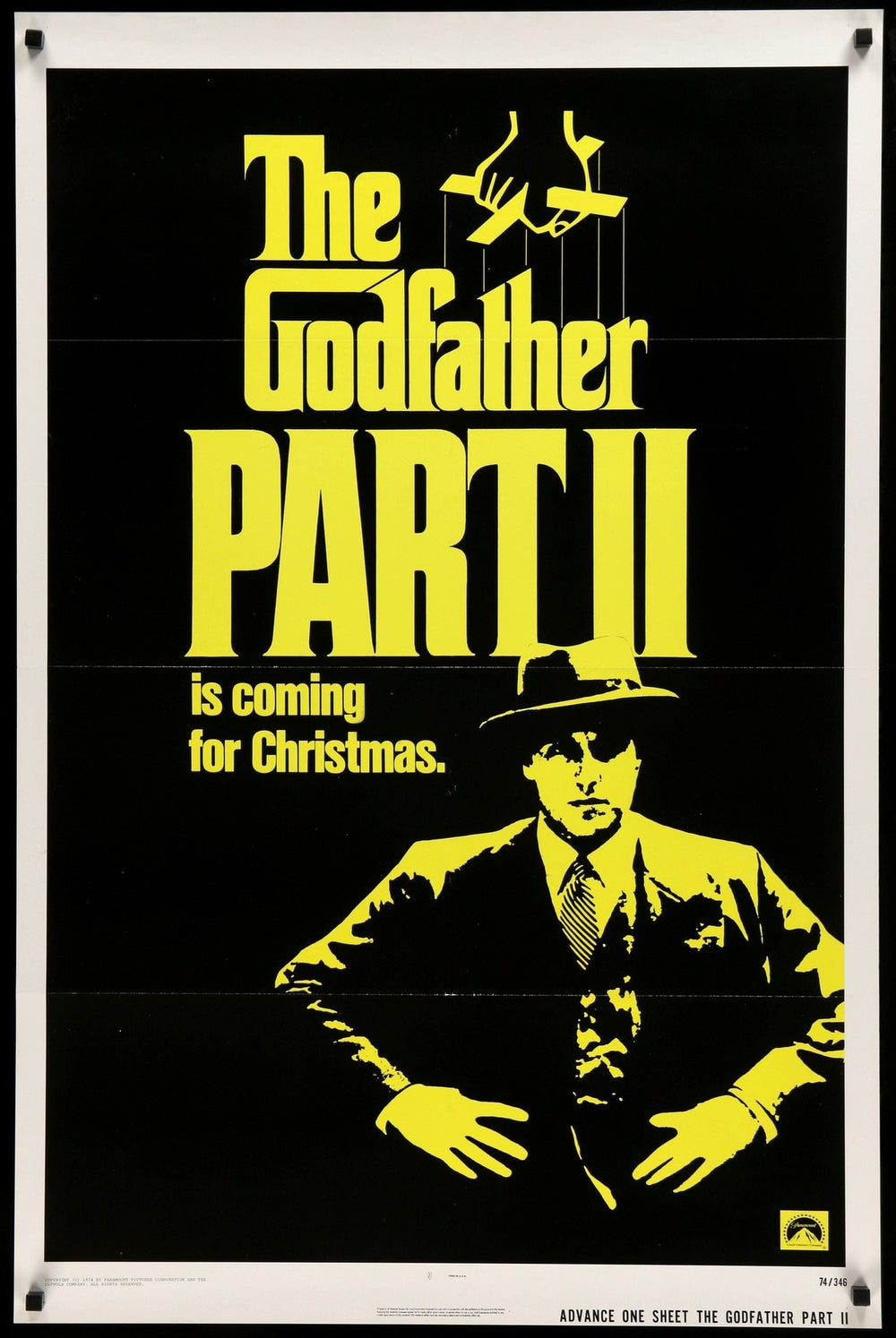 Godfather Part II (1974) Original One-Sheet Movie Poster - Original ...