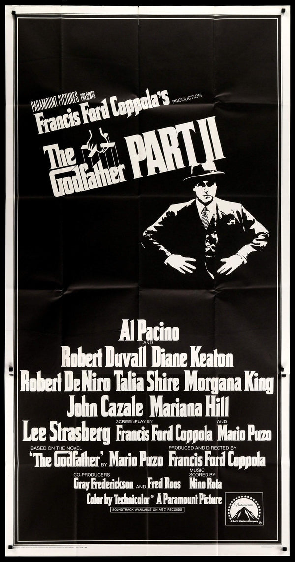The Godfather Part II (1974) Original Three-Sheet Movie Poster ...
