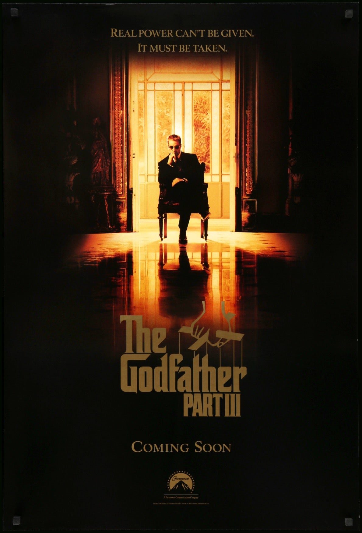 The Godfather: Part III (1990) Original One-Sheet Movie Poster ...