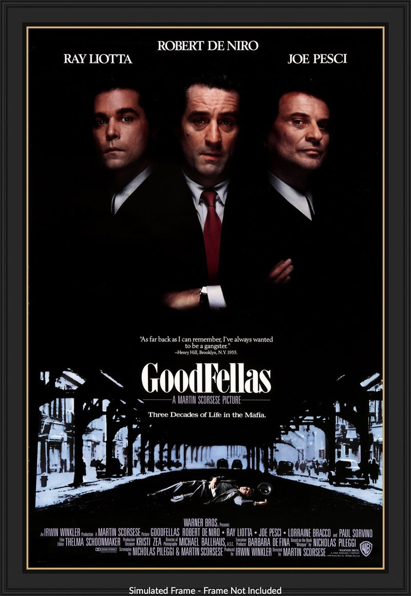 Goodfellas (1990) One-Sheet Movie Poster - Original Film Art - Vintage ...