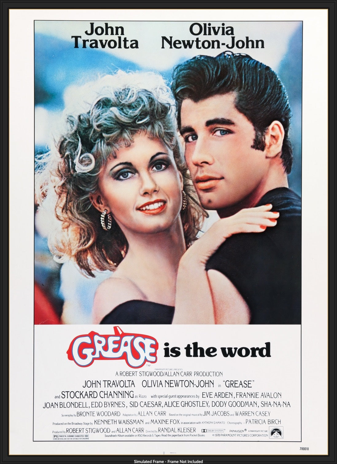 Grease (1978) Original Thirty by Forty Theatrical Movie Poster ...