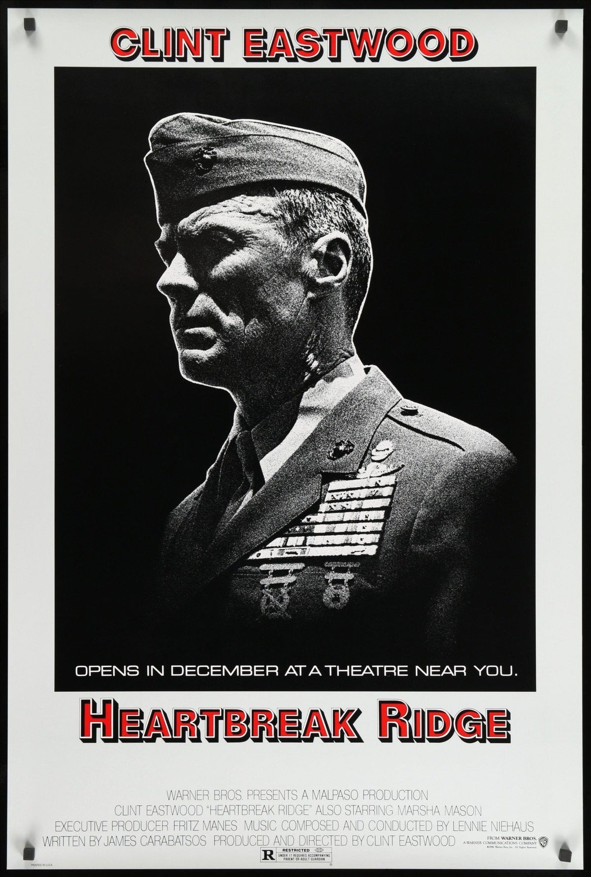 Heartbreak Ridge (1986) Original One Sheet Movie Poster - Original Film ...