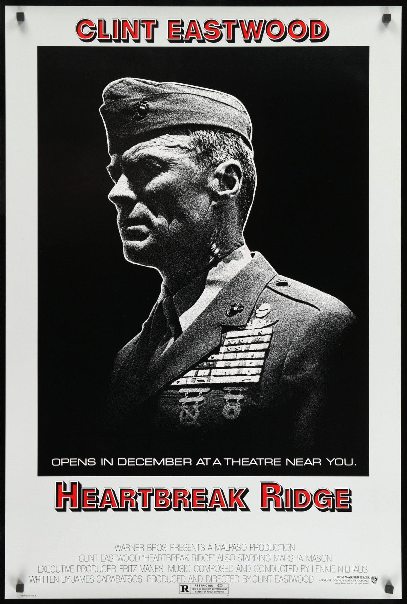 Heartbreak Ridge (1986) Original One Sheet Movie Poster - Original Film ...