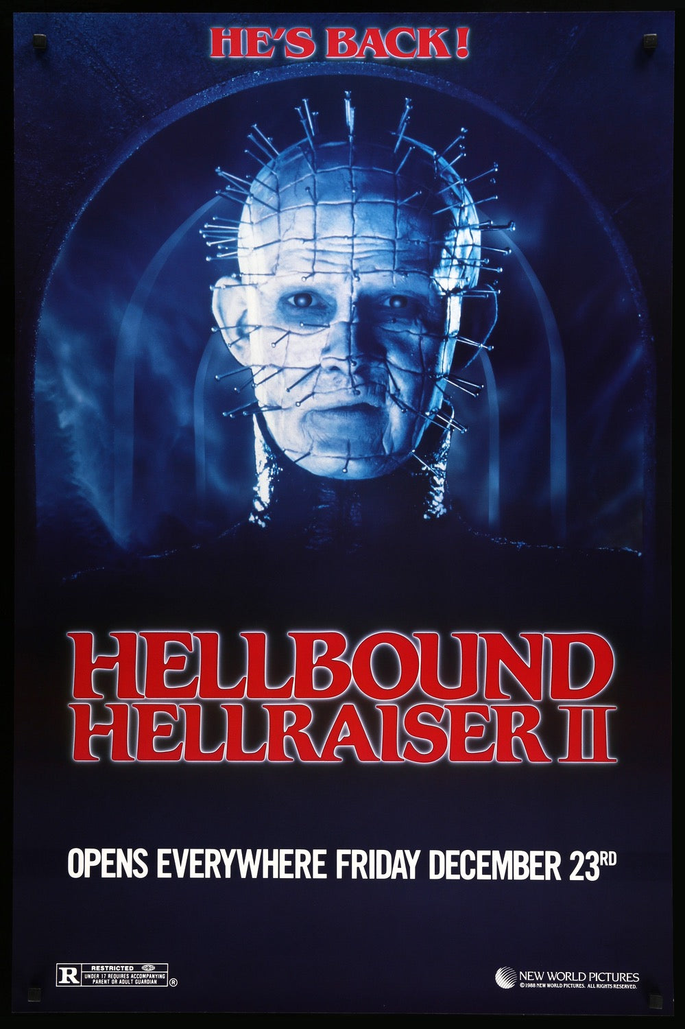 Hellbound - Hellraiser II (1988) Original One-Sheet Movie Poster - Original Film Art - Vintage ...