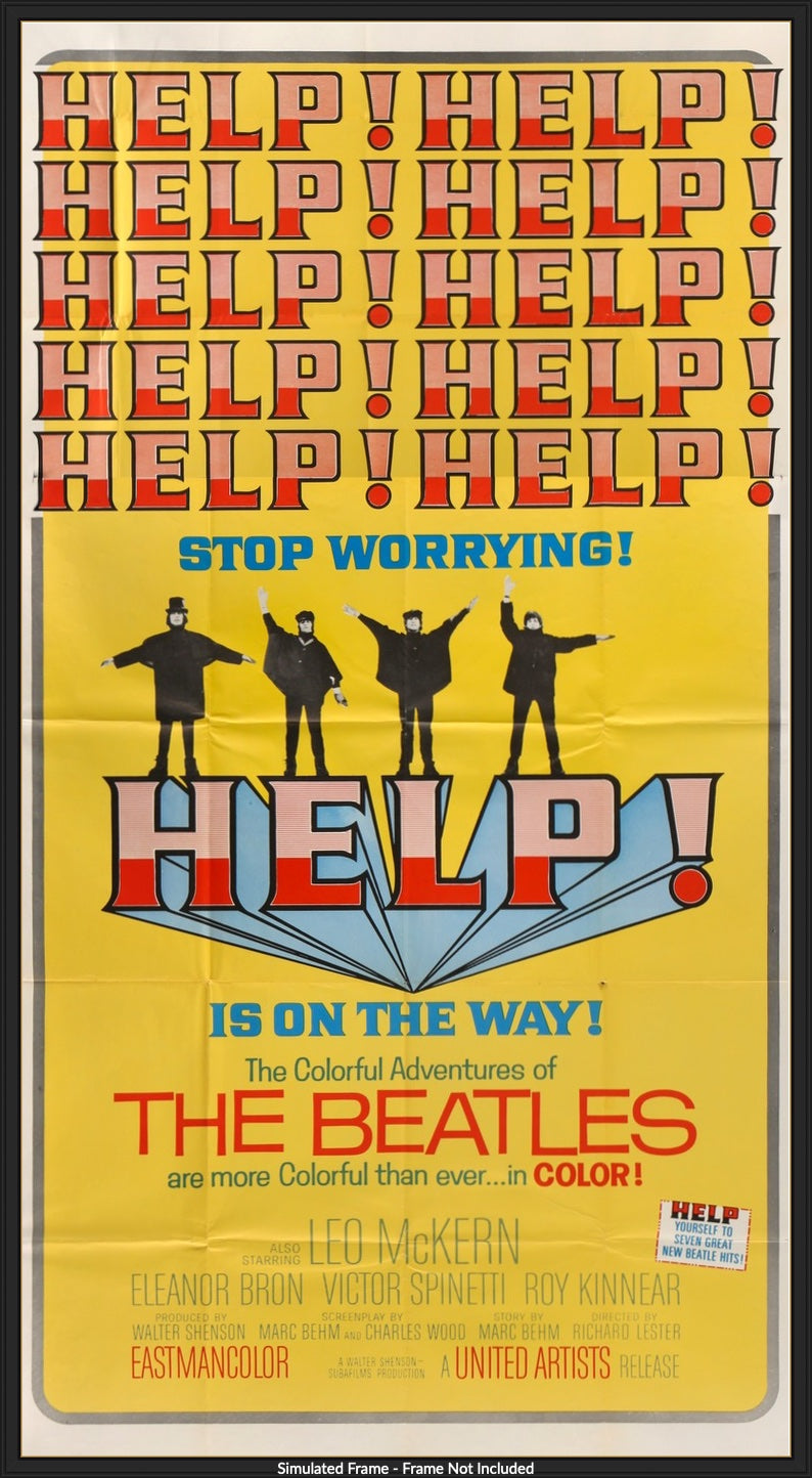 Help! (1965) Original Three-Sheet Movie Poster - Original Film Art ...