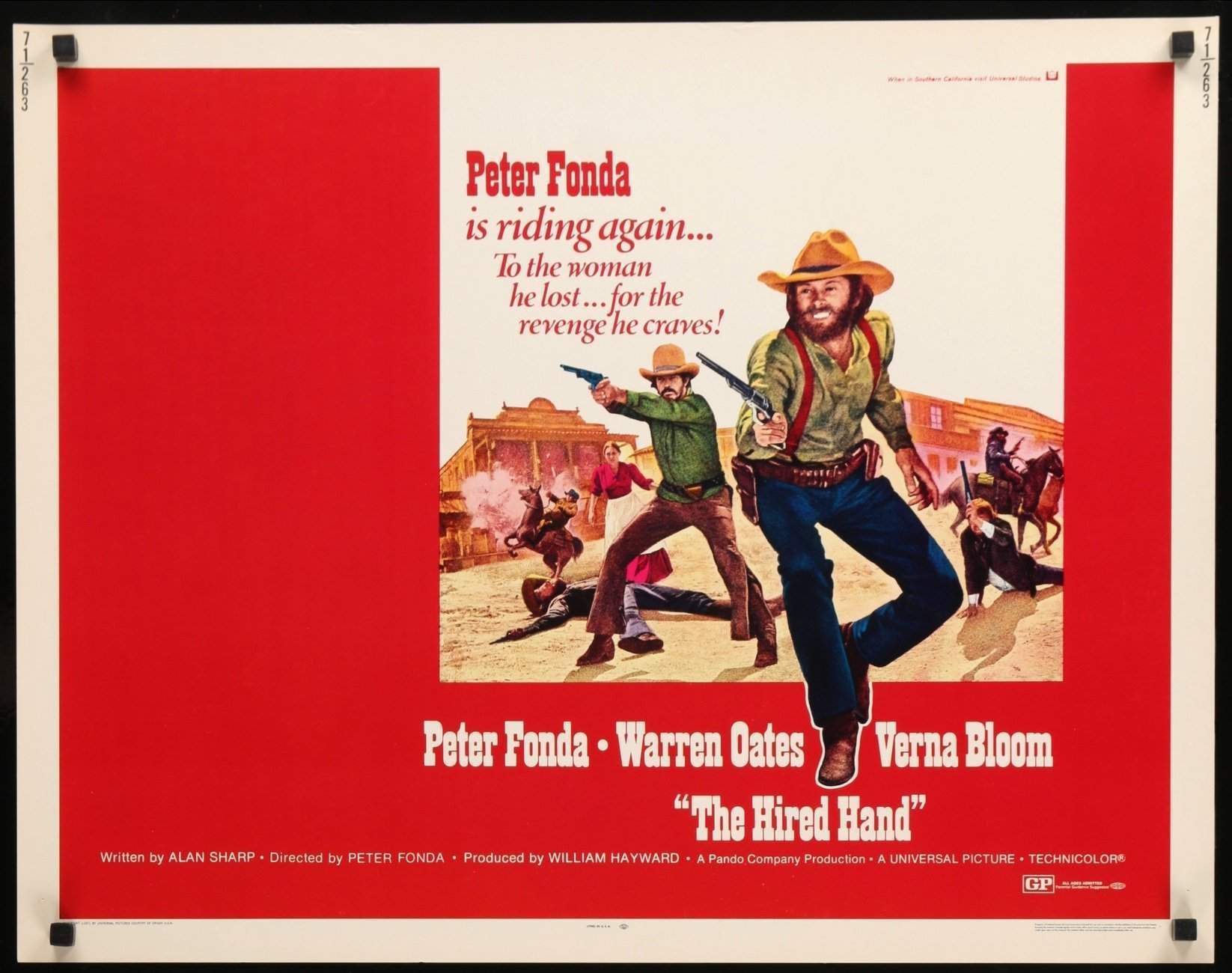 The Hired Hand (1971) Original Half-Sheet Movie Poster - Original Film ...