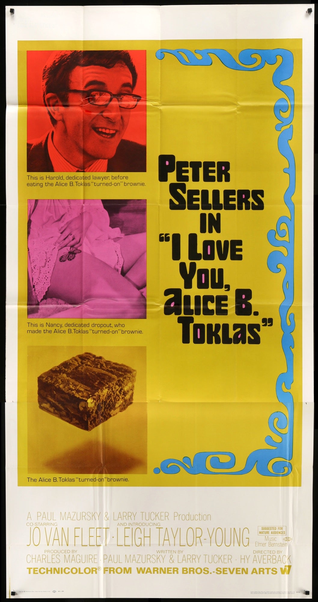I Love You, Alice B. Toklas (1968) Original Three-Sheet Movie Poster ...