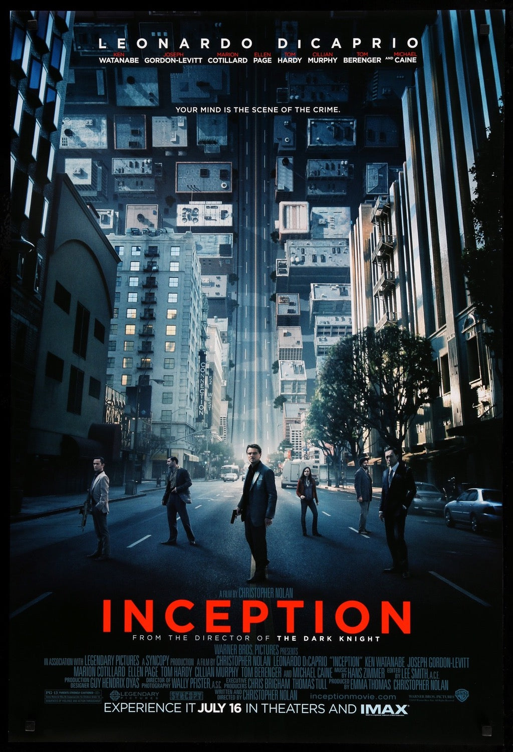 Inception (2010) Original One-Sheet Movie Poster - Original Film Art ...