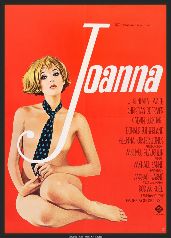 Joanna (1968) Original alemán A1 póster de película - Original Film Art - Vintage Movie Posters