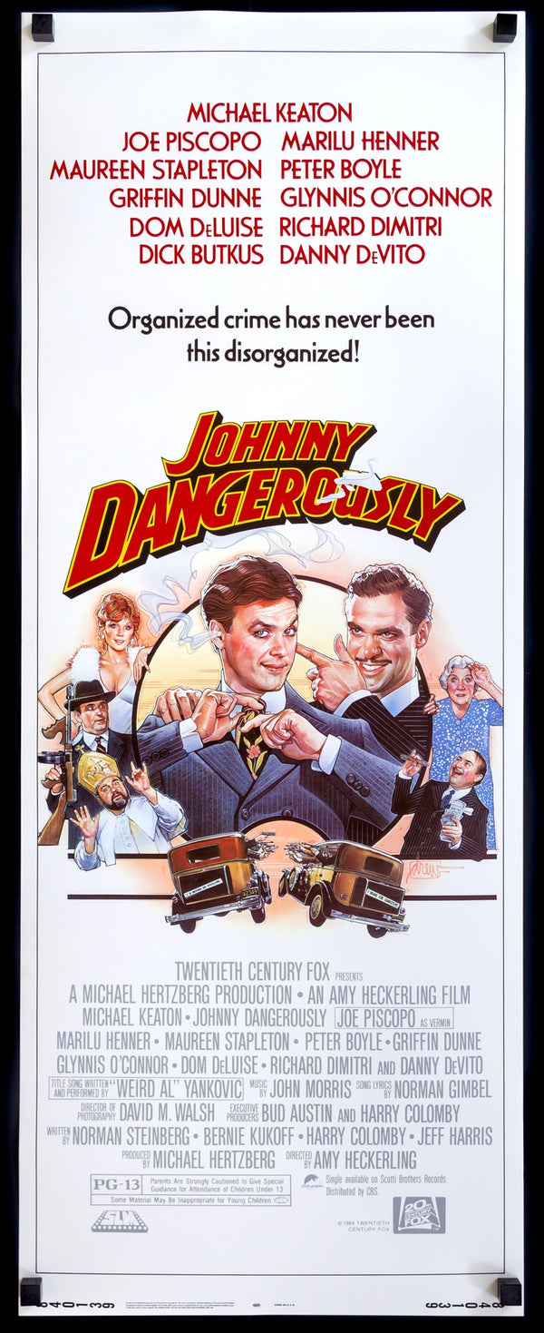 Johnny Dangerously (1984) Original Insert Movie Poster - Original Film ...