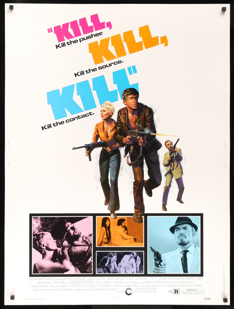 Kill! (1971) Original 30" x 40" Theatrical Movie Poster - Original Film ...