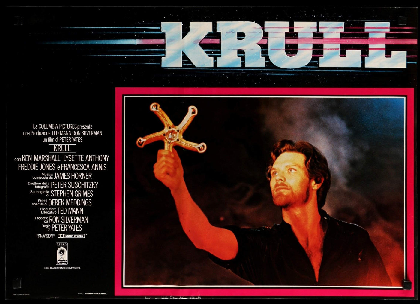 Krull (1983) Original Italian Fotobusta Movie Poster - Original Film Art - Vintage Movie Posters