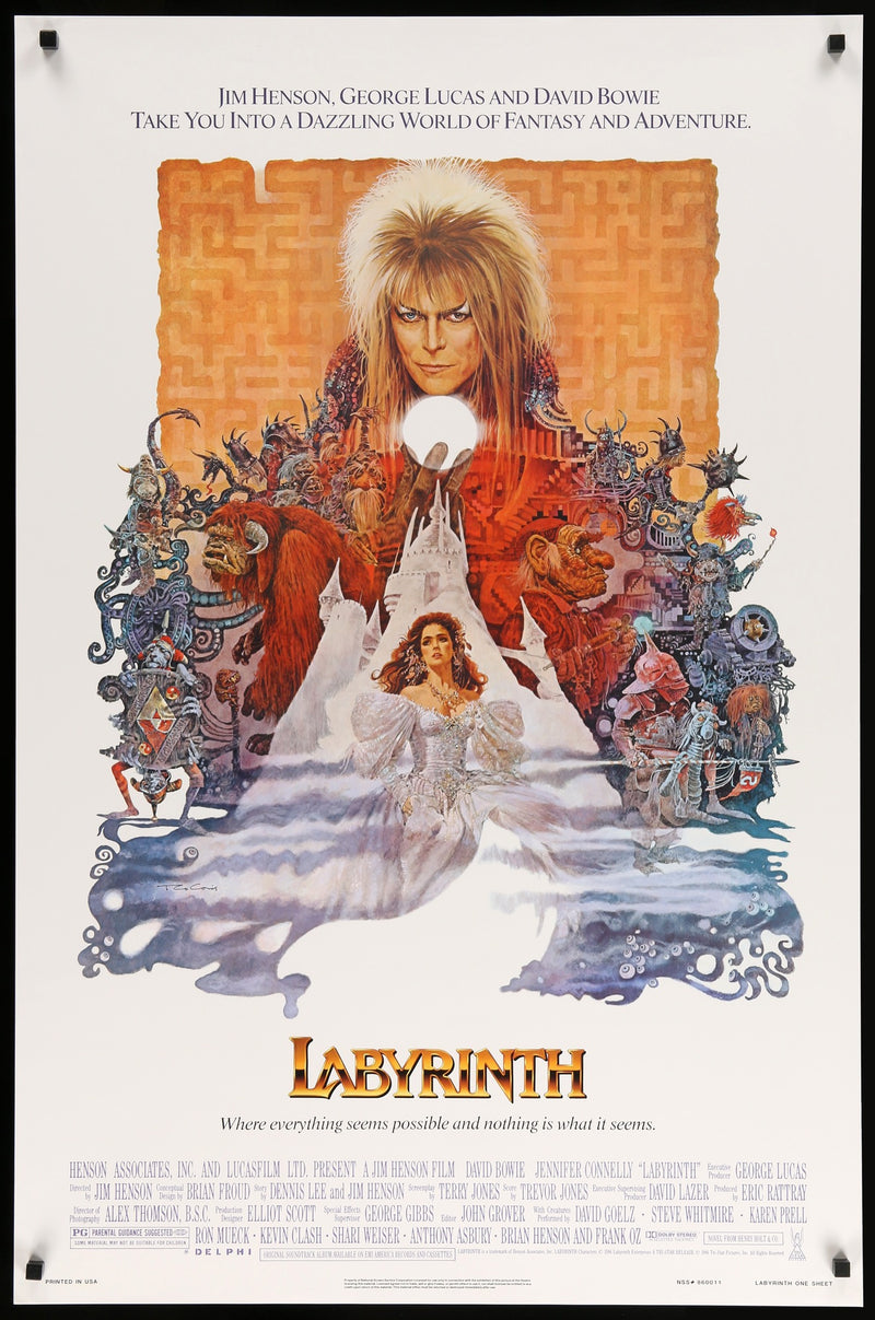 Labyrinth (1986) Original One-Sheet Movie Poster - Original Film Art ...