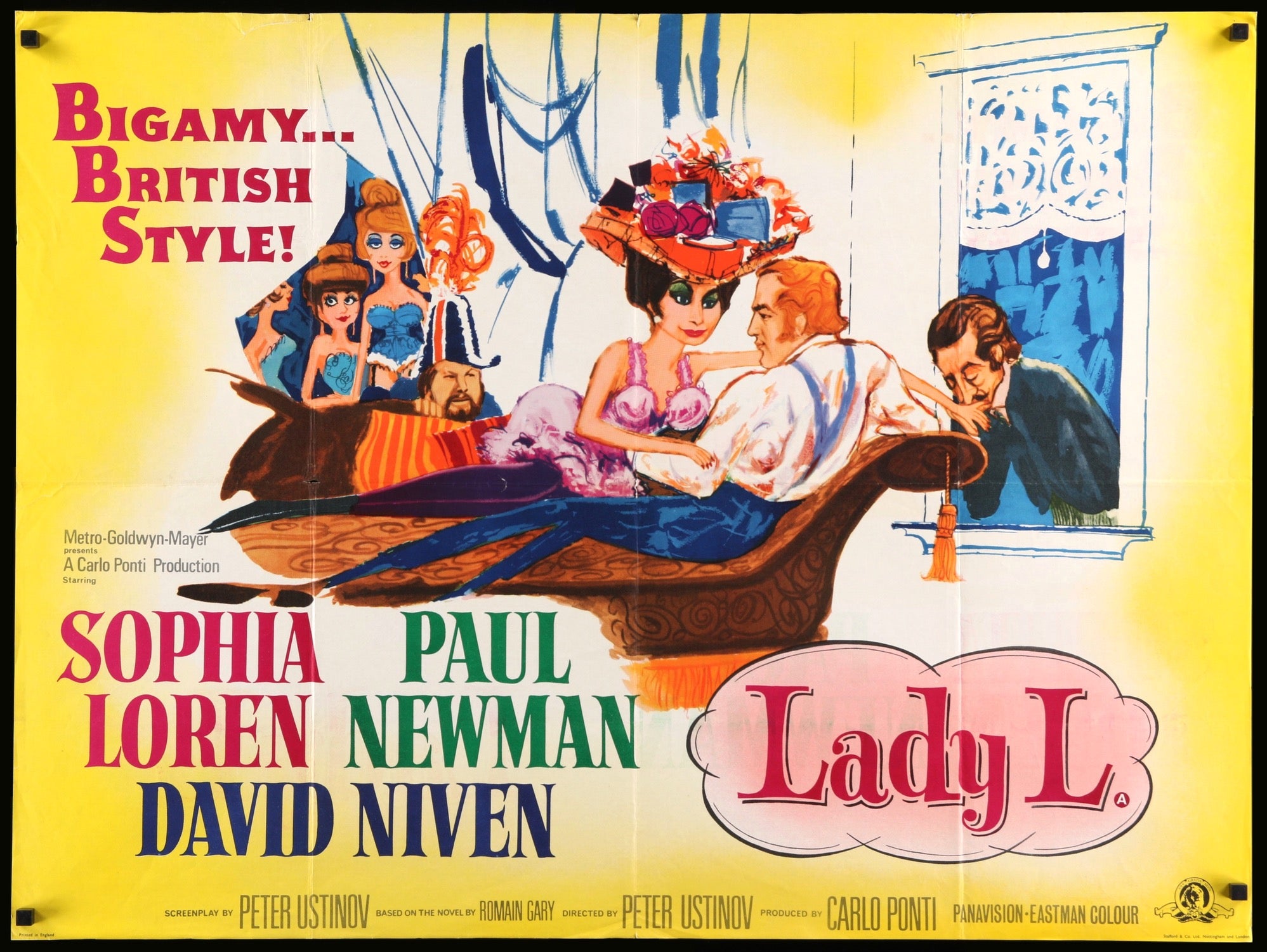 Lady L (1965) Original British Quad Movie Poster - Original Film Art ...