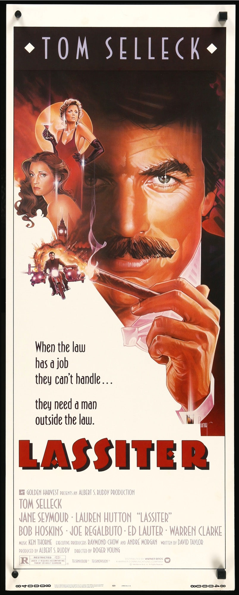 Lassiter (1984) Original Insert Movie Poster - Original Film Art ...