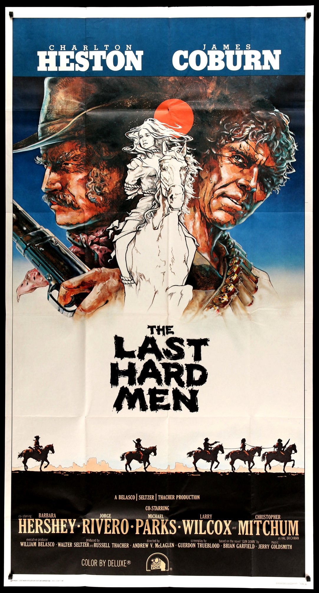 The Last Hard Men (1976) Original Three-Sheet Movie Poster - Original ...