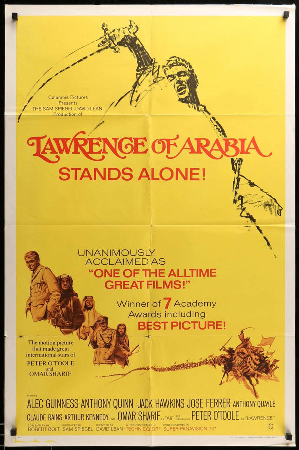 Lawrence of Arabia (1962) Original One Sheet Movie Poster - 27" x 41 ...