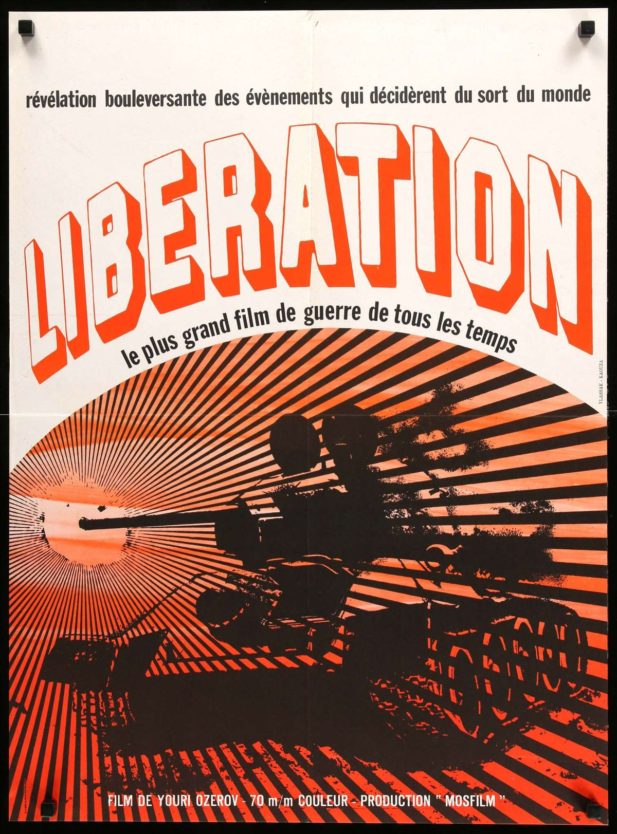 Liberation (1970) Vintage French Movie Poster - 23" x 31" - Original ...