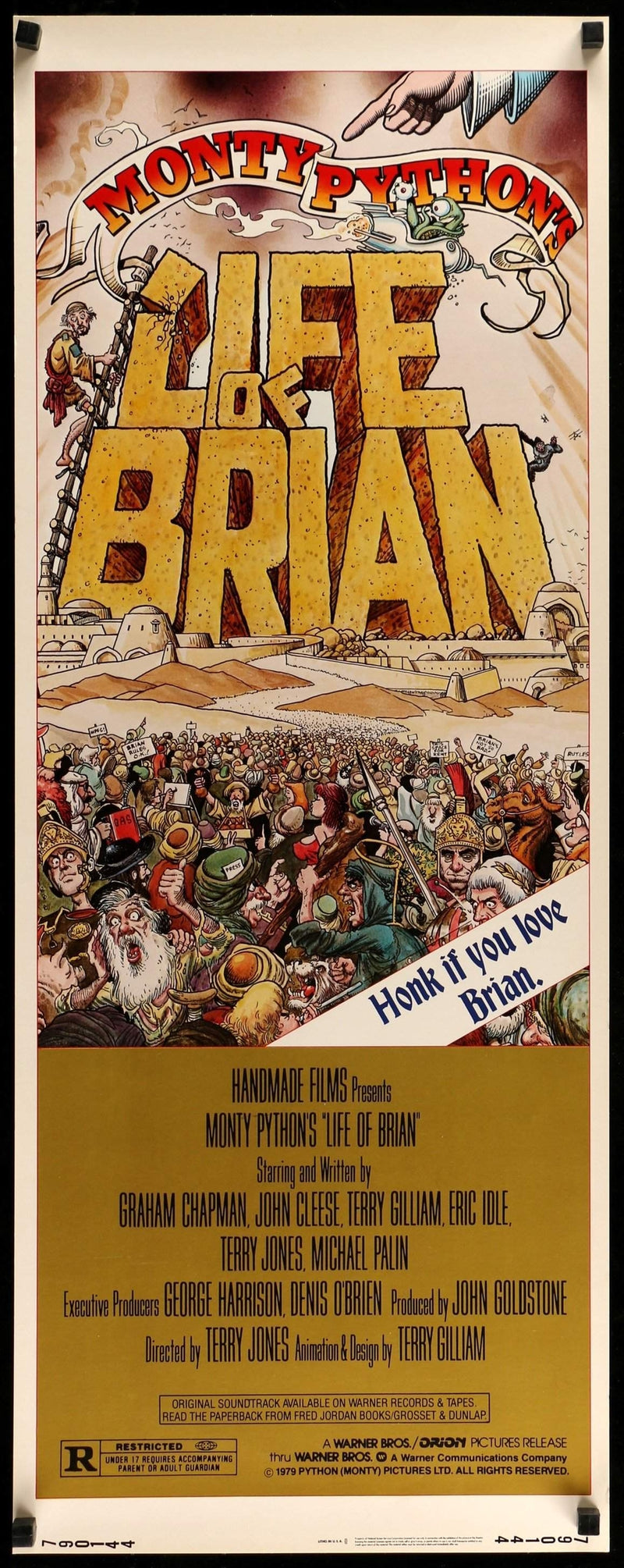 Life of Brian (1979) Original Insert Movie Poster - Original Film Art ...