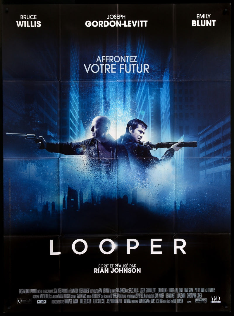Looper (2012) Original French Grande Movie Poster - Original Film Art ...