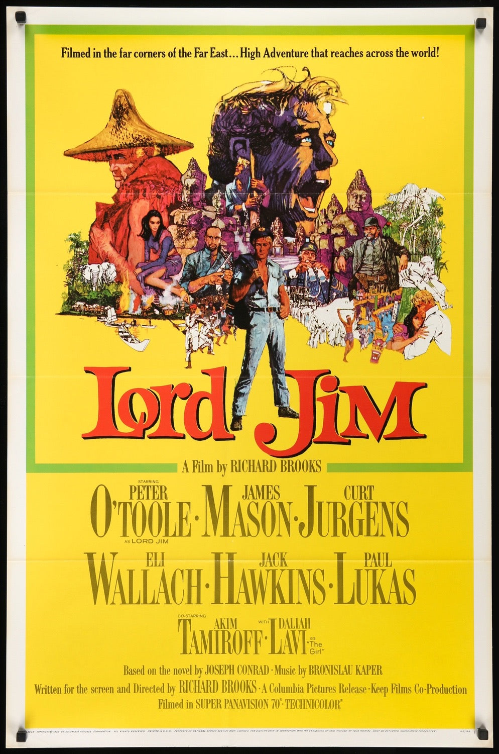 Lord Jim (1965) Original One-Sheet Movie Poster - Original Film Art ...