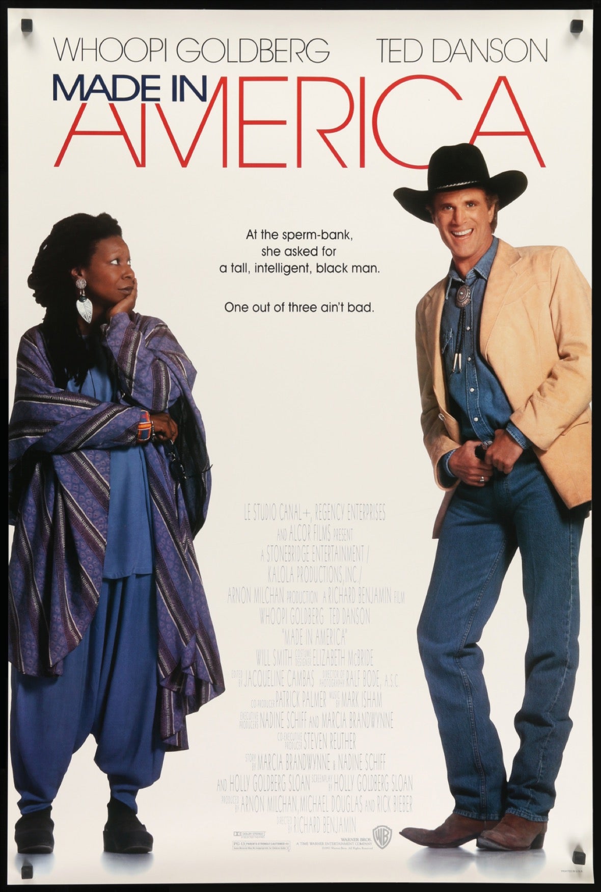 Made in America (1993) Original One-Sheet Movie Poster - Original Film ...