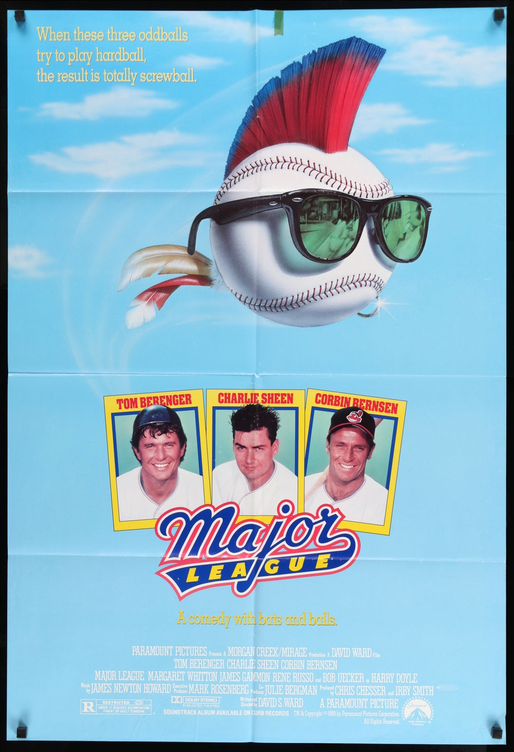 Major League (1989) Original One-Sheet Movie Poster - Original Film Art ...