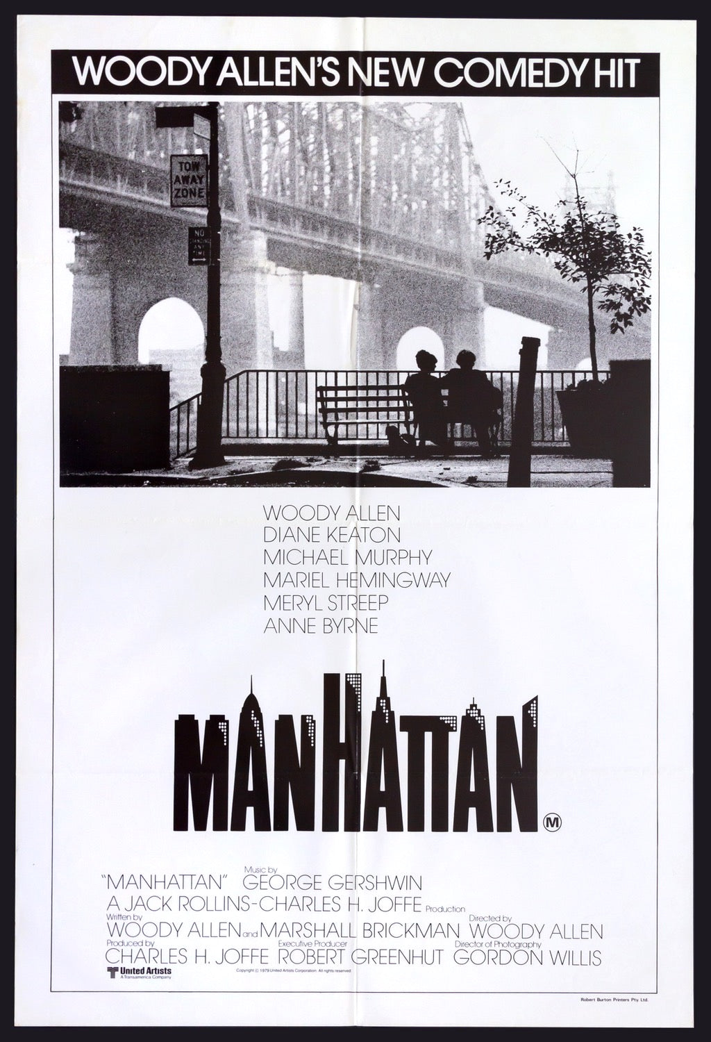 Manhattan (1979) Original Australian One-Sheet Movie Poster - Original ...