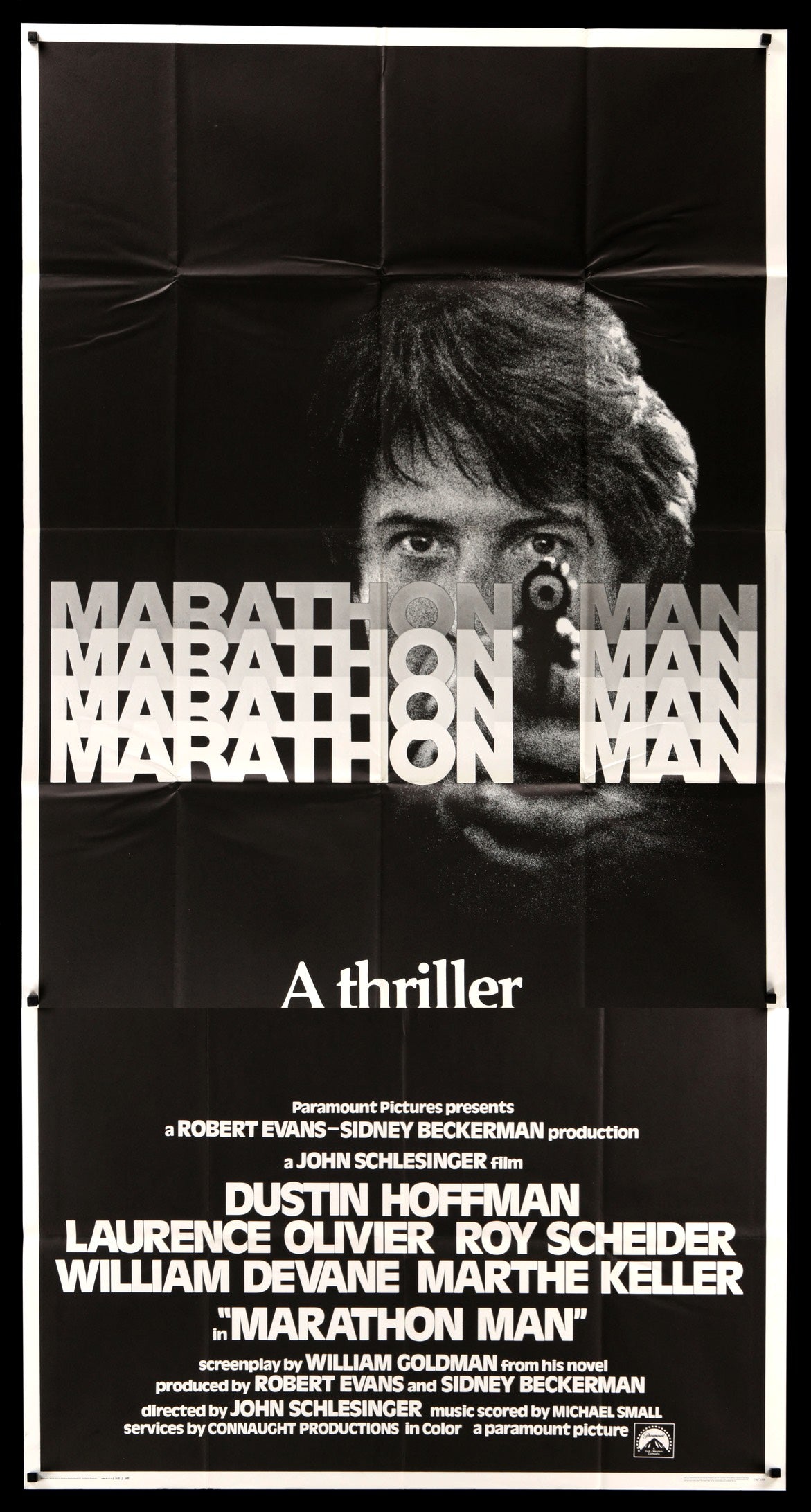 Marathon Man (1976) Original Three-Sheet Movie Poster - Original Film ...