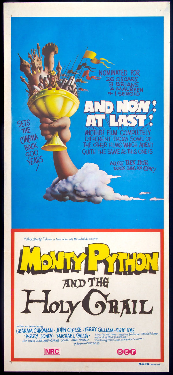 Monty Python & the Holy Grail (1975) Original Australian Movie Poster ...