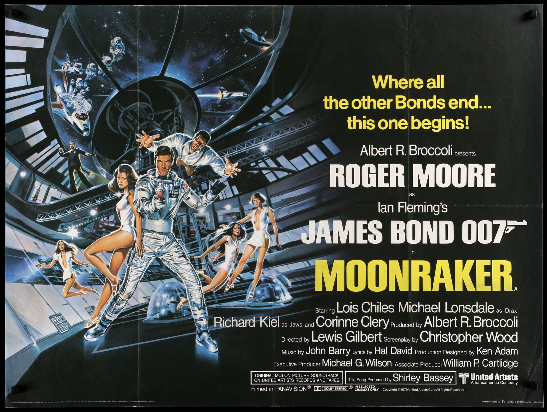 Moonraker (1979) Original British Quad Movie Poster - Original Film Art ...