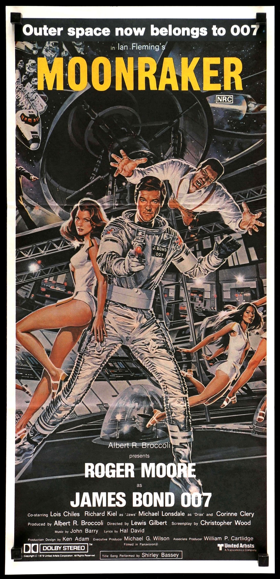 Moonraker (1979) Original Australian Movie Poster - Original Film Art - Vintage Movie Posters