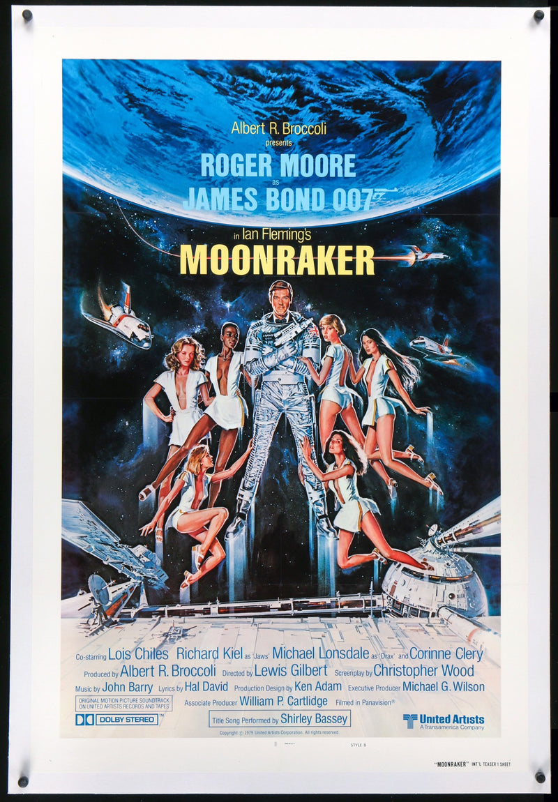 Moonraker (1979) Original Teaser One-Sheet Movie Poster - Original Film ...